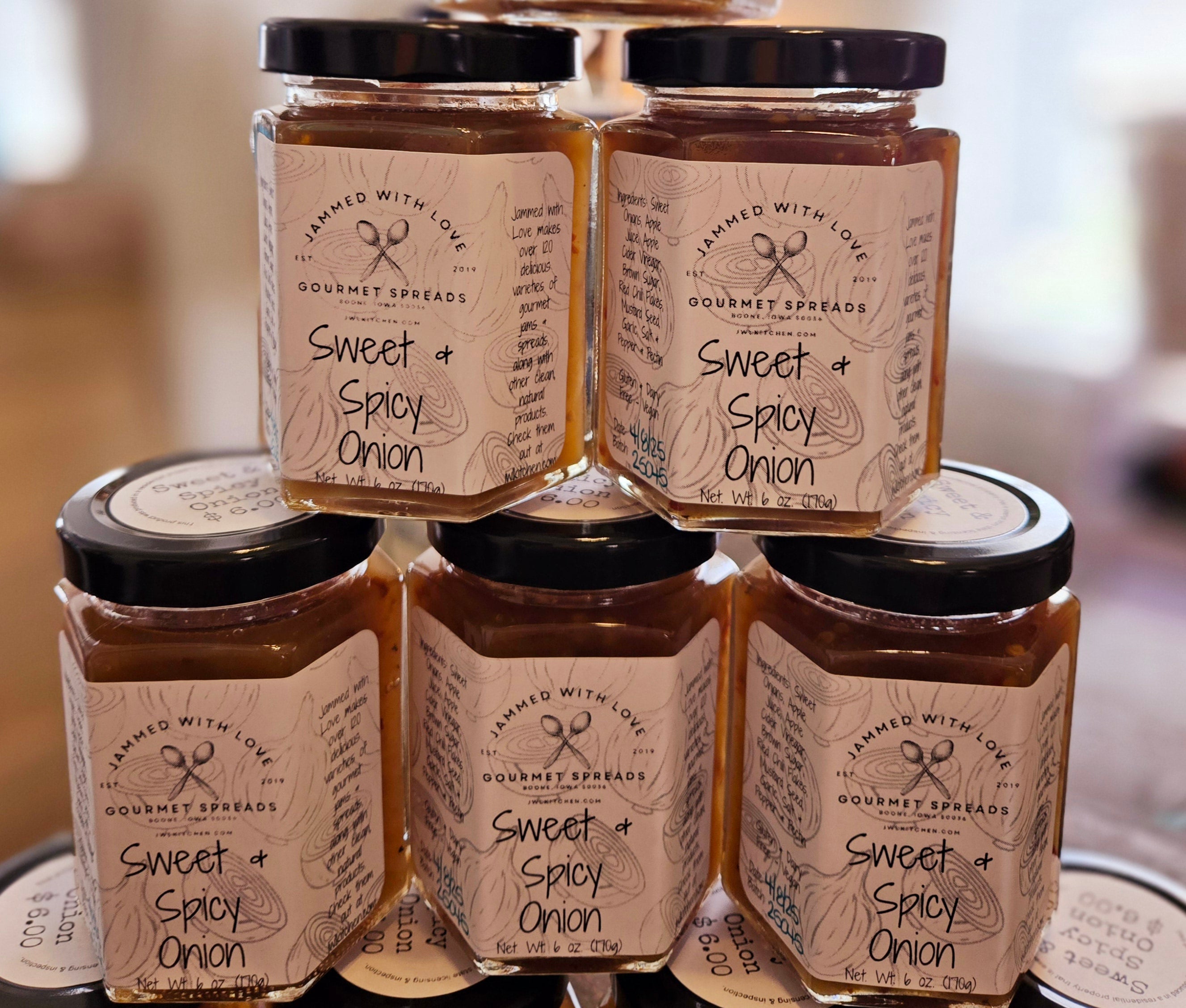 Sweet & Spicy Onion Spread / Topper 6 oz | Jammed With Love Iowa